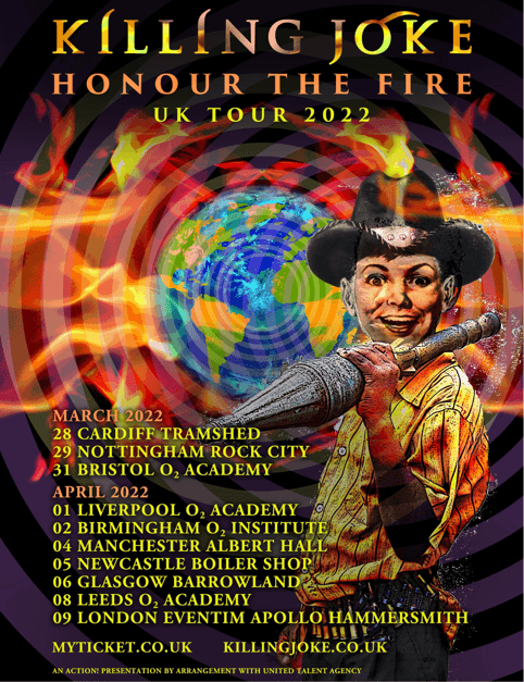 HONOUR THE FIRE Tour Poster Signed by Mike Coles– The Flood Gallery
